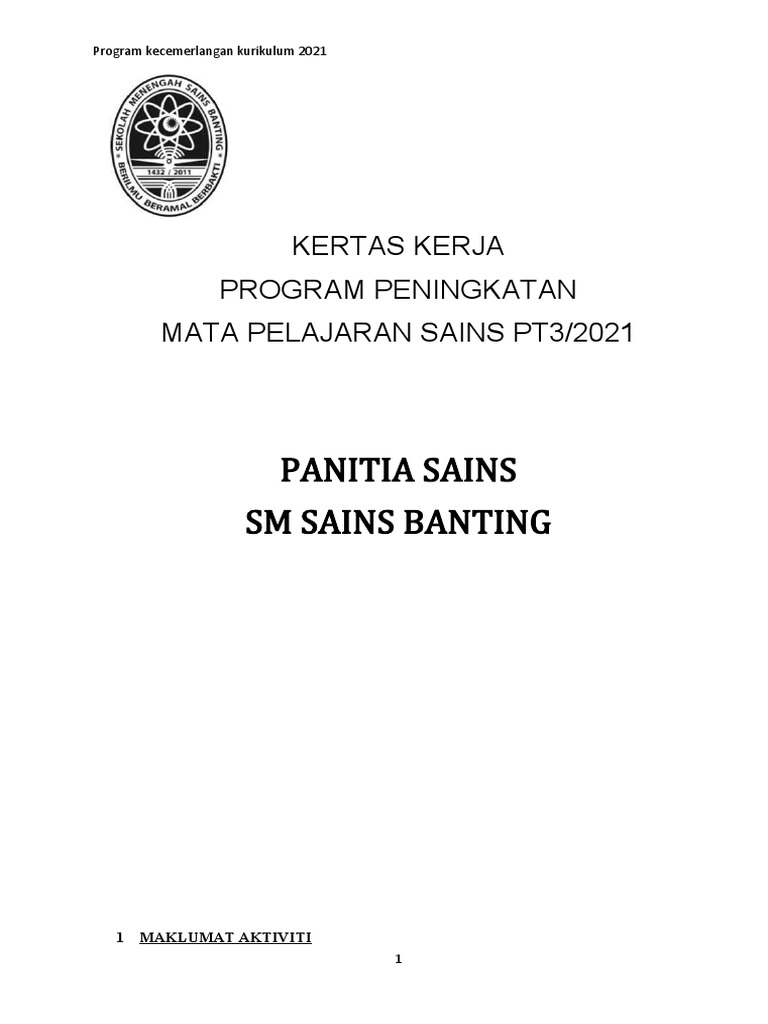KERTAS KERJA Bengkel f3 2021 | PDF | Seni