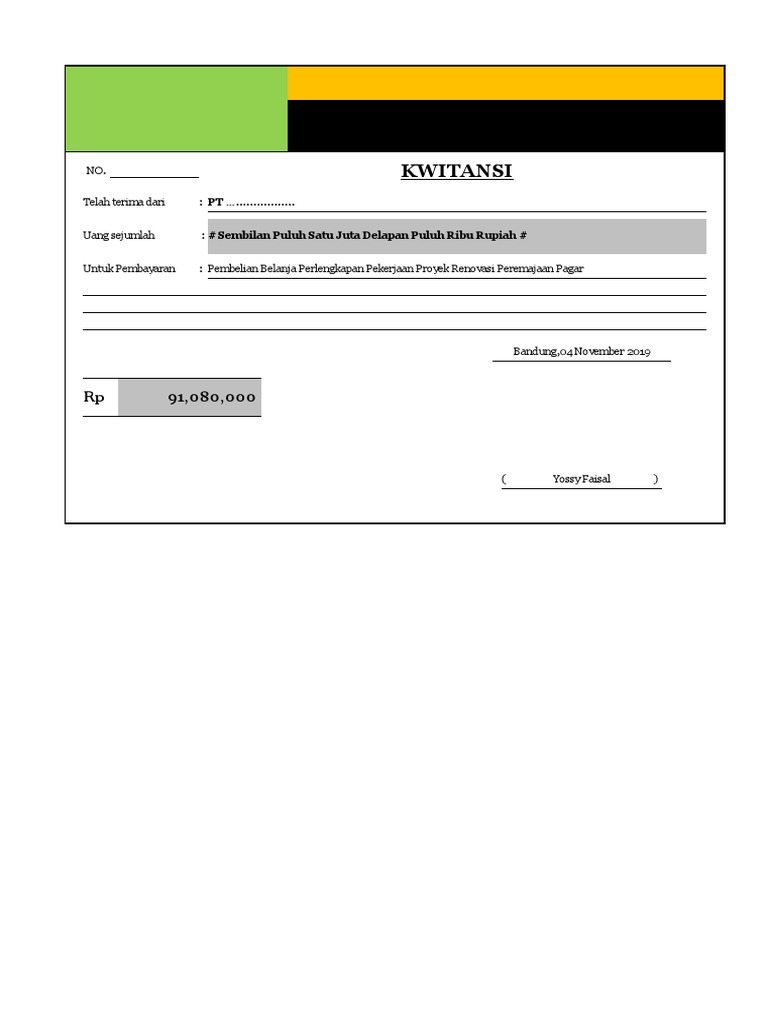 KWITANSI | PDF