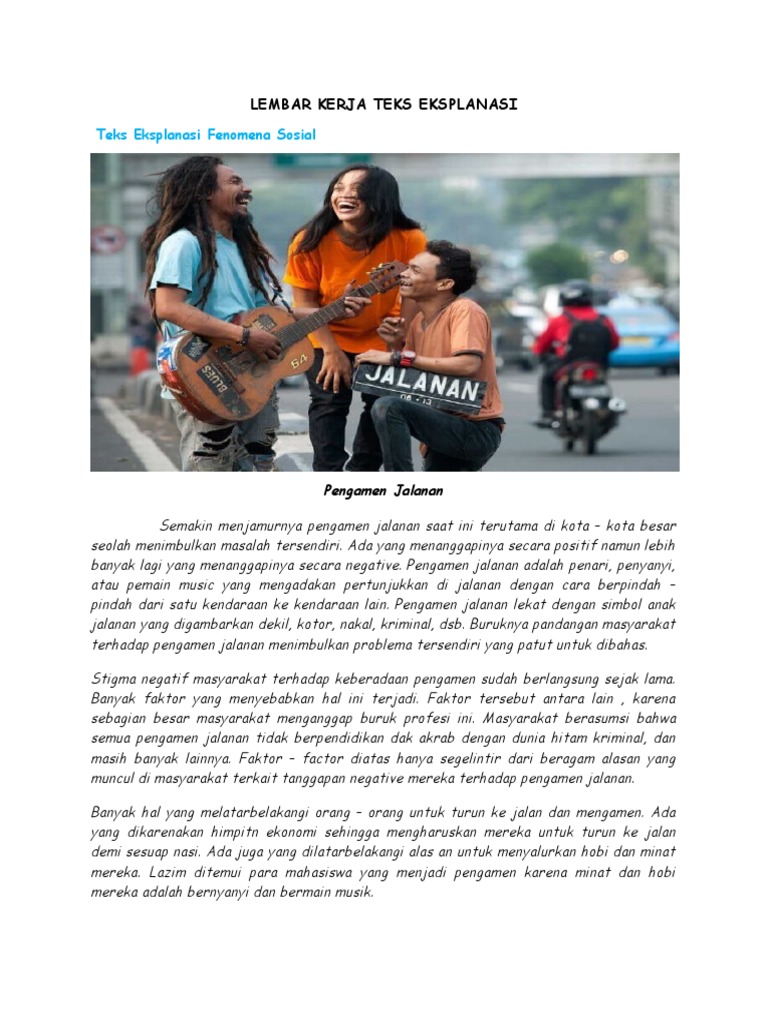 Stigma dan Realita Pengamen Jalanan | PDF | Seni