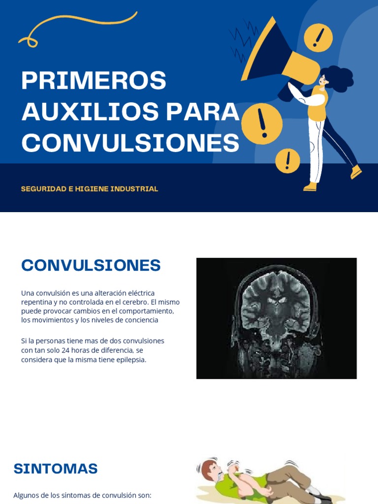 Primeros Auxilios para Convulsiones | PDF