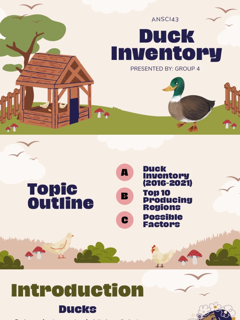 ANSCI43 Duck Inventory 3 | PDF | Anatidae | Duck