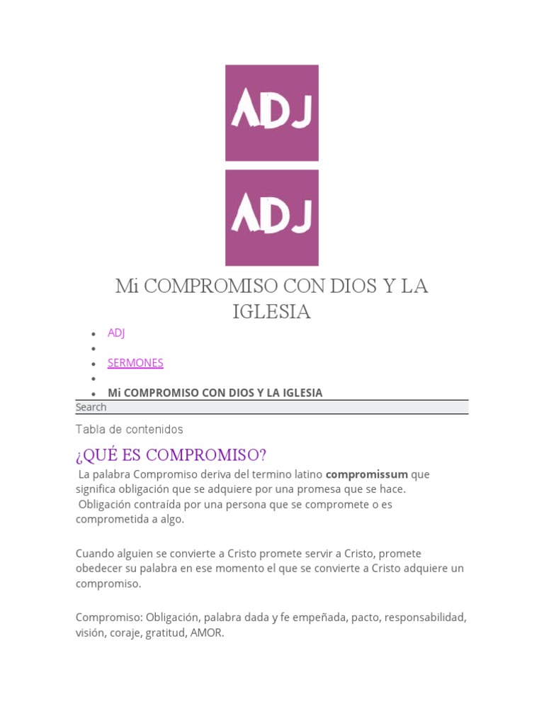 Un Compromiso Con Dios | PDF | Jacob | Jesús