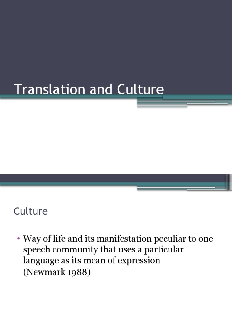 Understanding Translation and Culture | PDF
