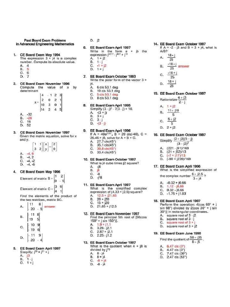 Past Board Exam Problem CE | PDF Past Board Exam Problem CE | PDF