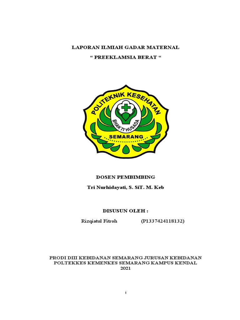 Laporan Ilmiah Gadar Maternal (Peb) | PDF