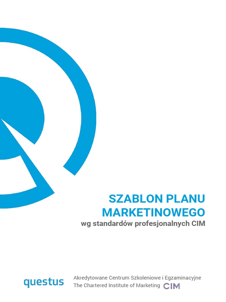 Szablon Plan Marketingowy DM50 | PDF
