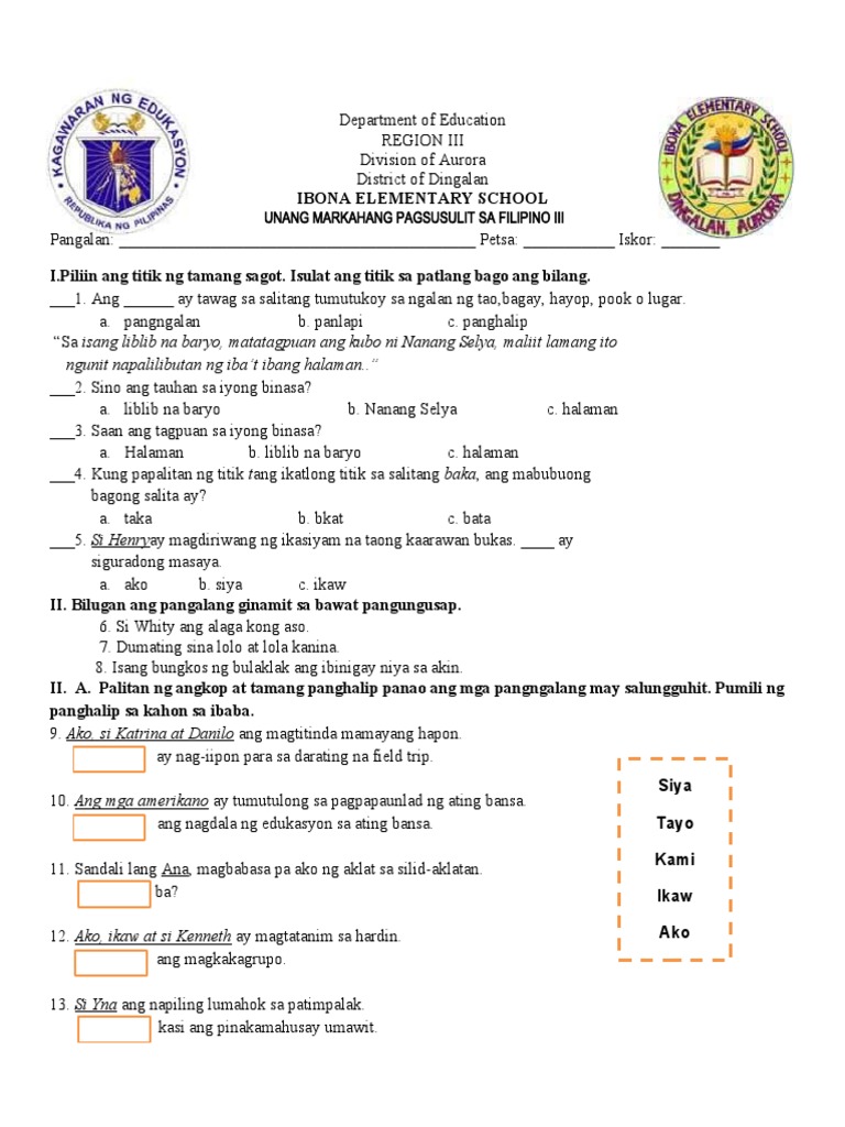 Filipino 3 | PDF