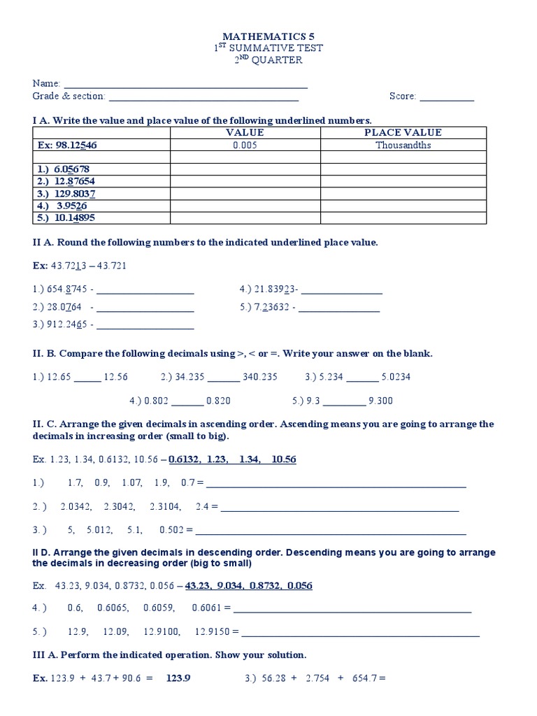 Math5 Q2 Sm1 Week 1 3 Pdf Mathematics 7895