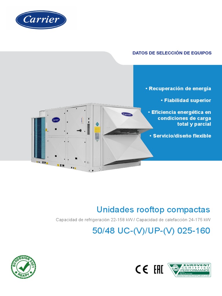CARRIER 50ucup (V) Psd-Es 14012020 | PDF | Uso eficiente de energía ...