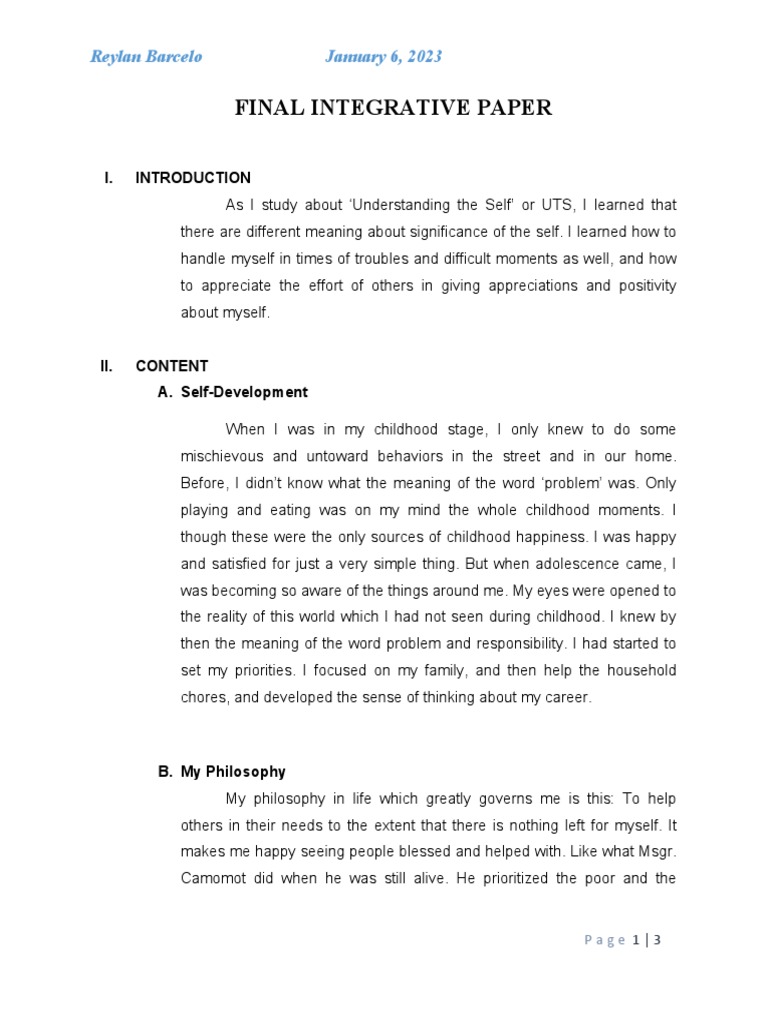 Integrative Paper | PDF | Prayer | Rosary