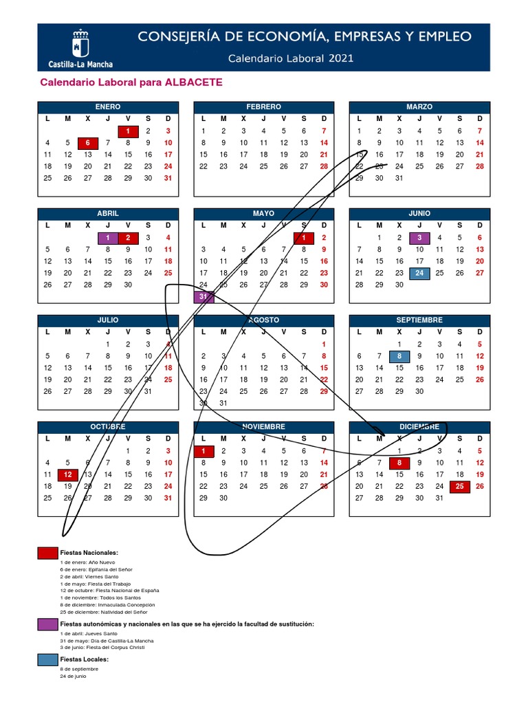 Calendario Laboral 202 | PDF | Fiestas cristianas y días santos