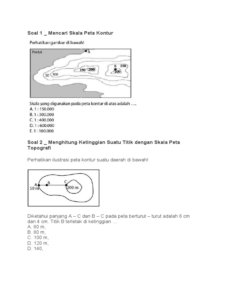 Soal Kontur | PDF