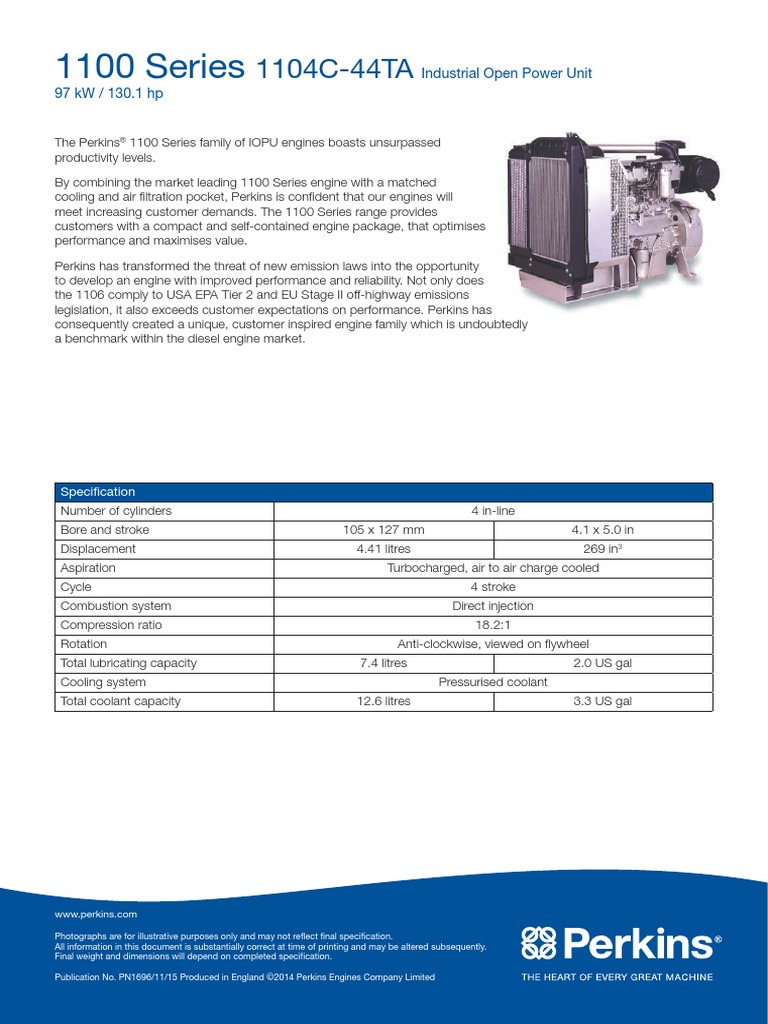1104C 44ta Iopu | PDF | Engines | Diesel Engine