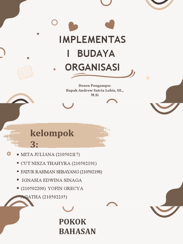 Implementasi Budaya Organisasi | PDF
