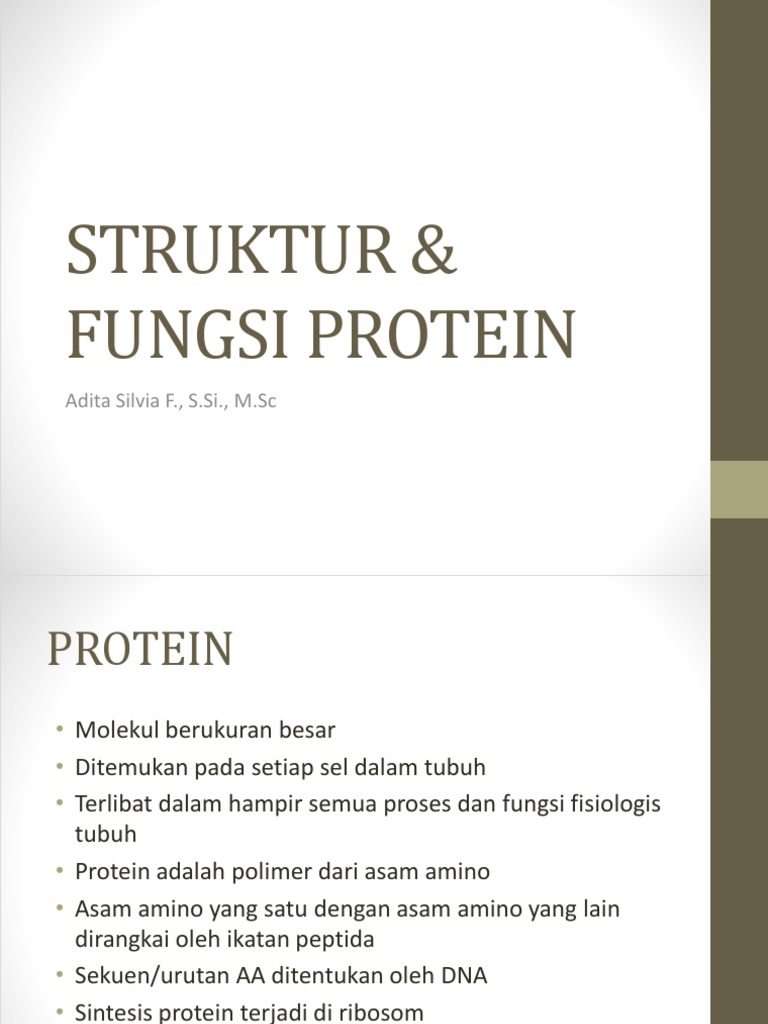 Struktur Fungsi Protein | PDF