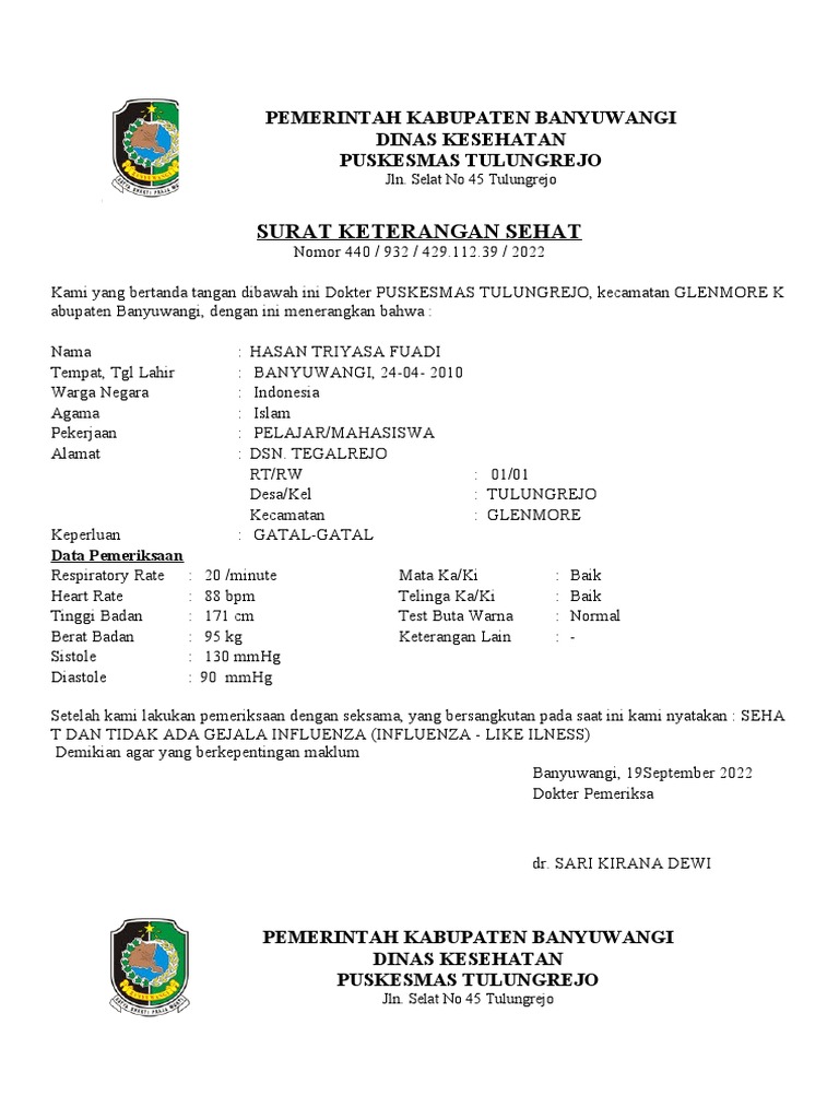 Surat Keterangan Catin | PDF