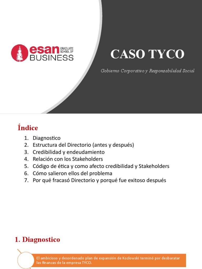 Trabajo Final Caso Tyco | PDF | Business | Economias