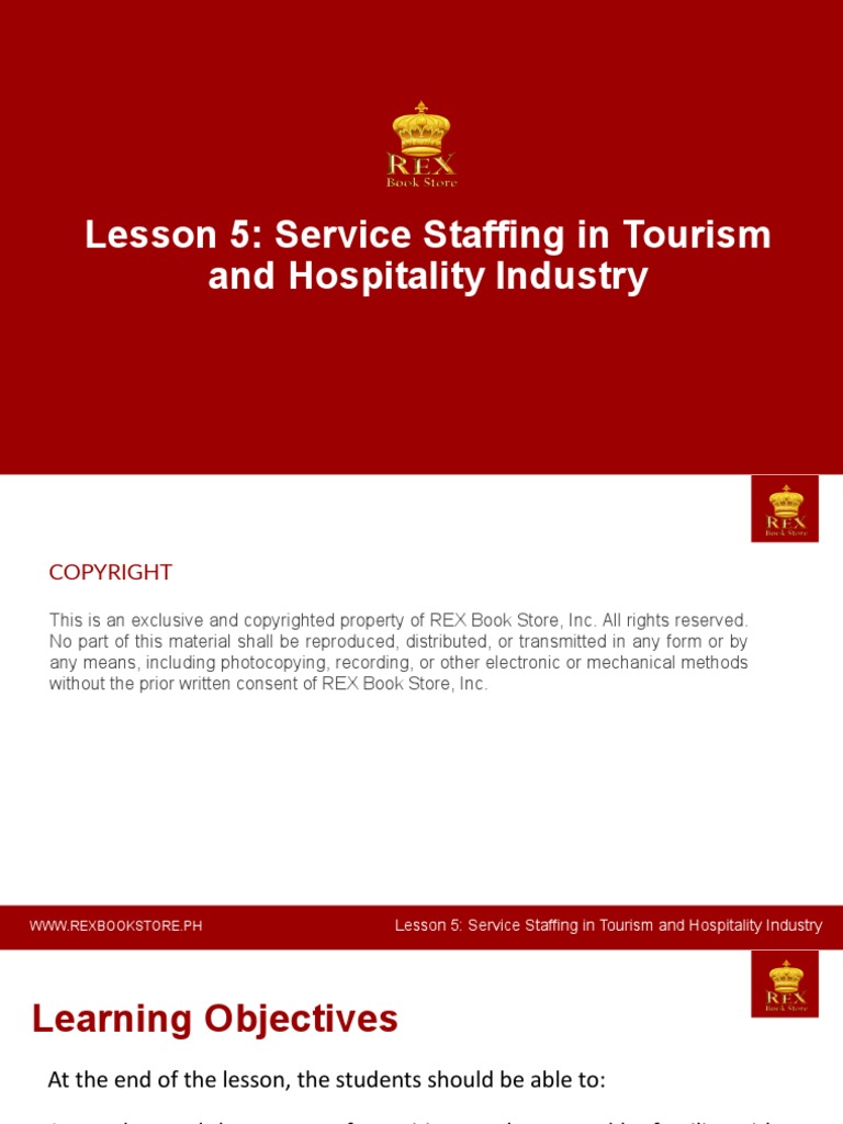 QSM 05 Service Staffing in Tourism and Hospitality Industry | PDF | Recruitment | Human Resources