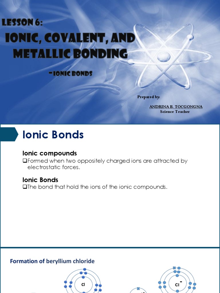G9.MODULE 2 Lesson 6.4 Ionic Bonds - More Examples | Download Free PDF ... G9.MODULE 2 Lesson 6.4 Ionic Bonds - More Examples | Download Free PDF ...