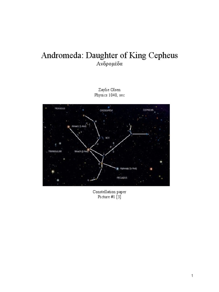 Andromeda Constellation: Myth & Stars | PDF | Milky Way | Astronomy