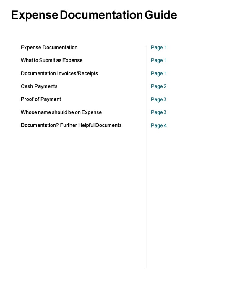 FACTOR Expense Documentation Guide | PDF | Payments | Receipt