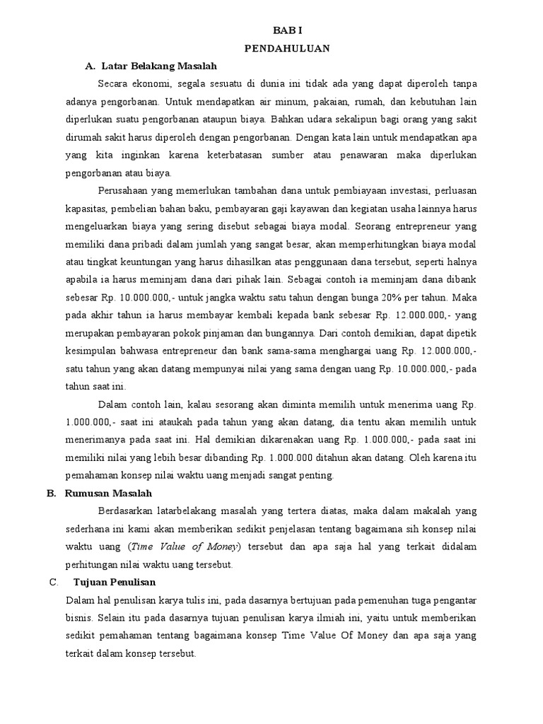 Time Value of Money | PDF | Karier & Perkembangan | Pengelolaan ...