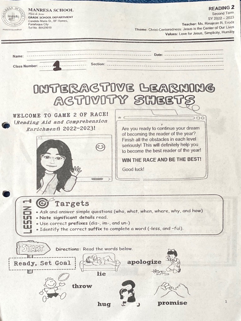 Reading ILAS PP 1 To 14 | PDF