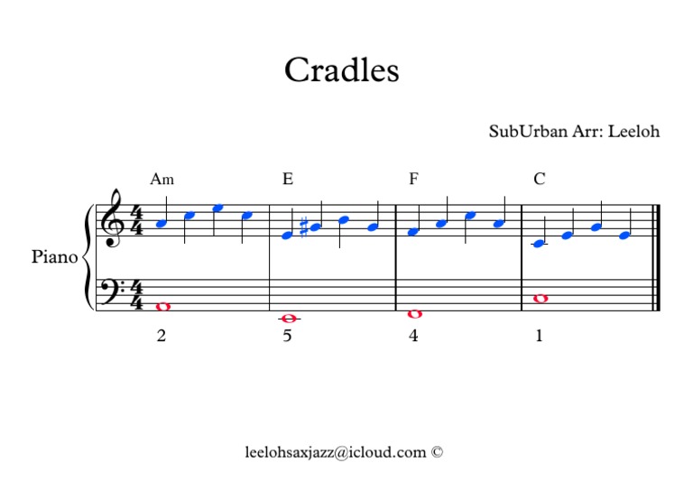 Cradles - Partitura y Partes (Arrastrado) | PDF