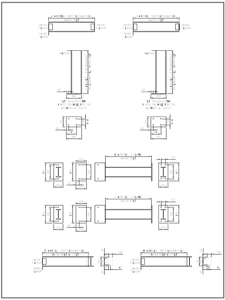Element Fabrication Drawings | PDF