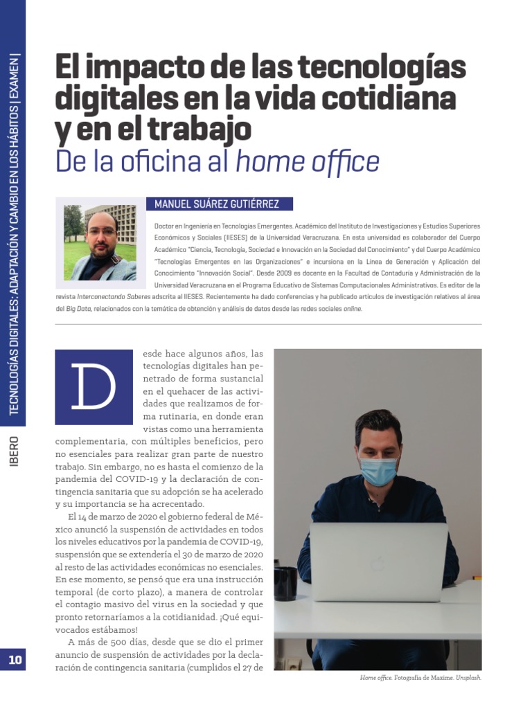 El Impacto de Las Tecnologias Digitales en La Vida Cotidiana y en El ...