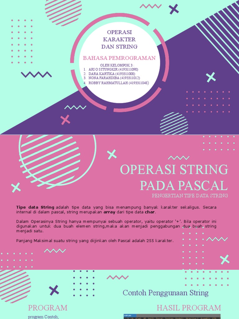 Kelompok 3 Operasi Karakter & String-2 | PDF