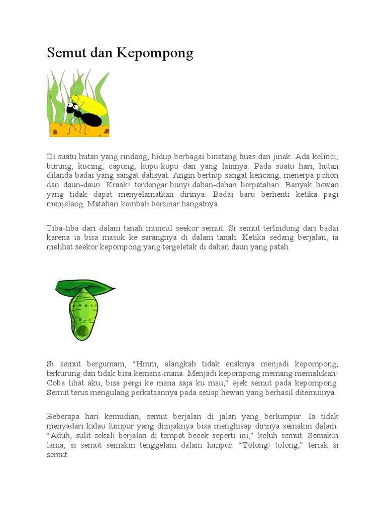 Semut Dan Kepompong | PDF