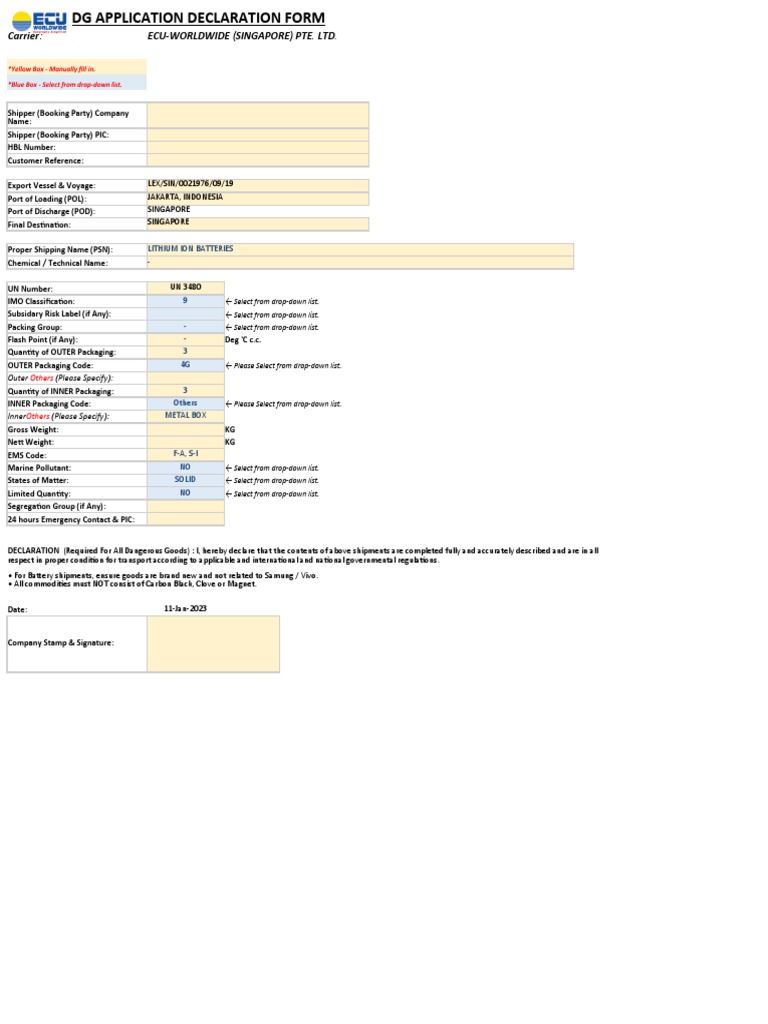 Ecu DG Application Form (New Format) - Ts Via Sin | PDF | Composite ...