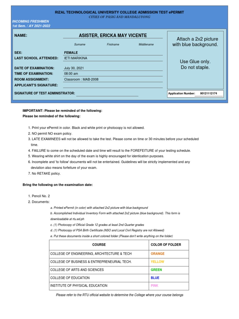 e Permit File 20210705013615 | PDF | Test (Assessment)