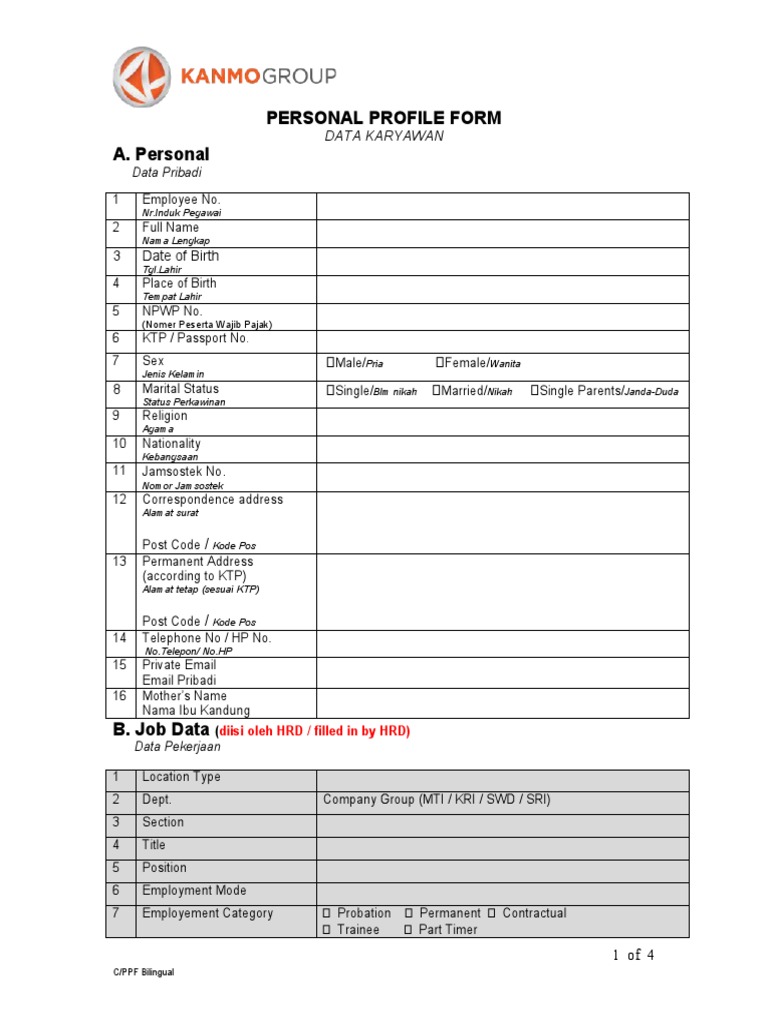 Personal Profile | PDF