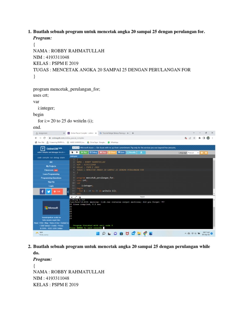 Robby Rahmatullah - 4193311048 - Tugas Dan Latihan Uts | PDF