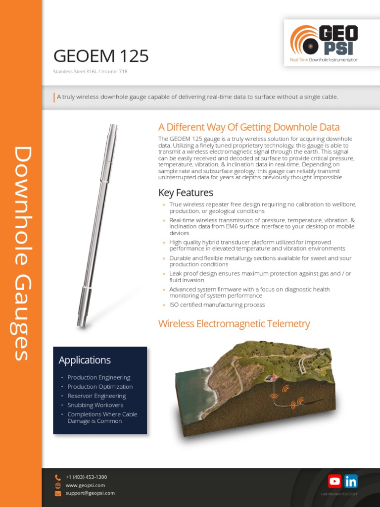 Geoem 125 | Download Free PDF | Wireless | Pressure