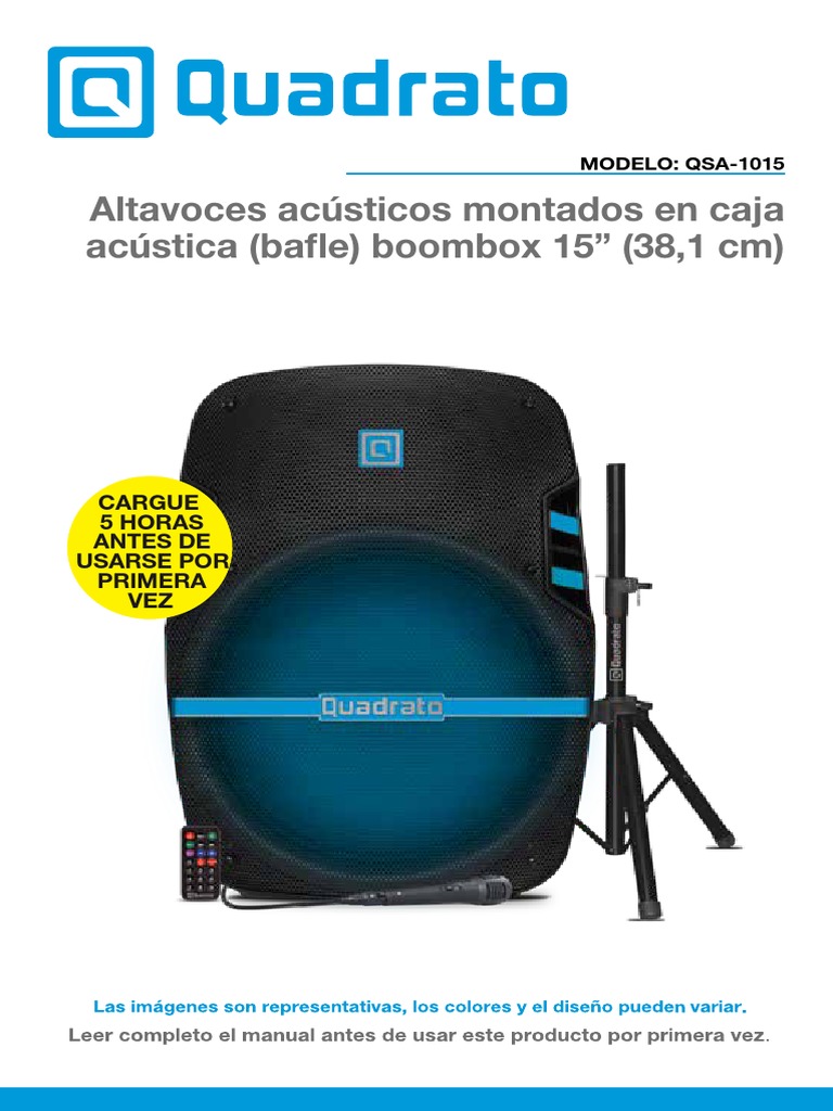 Qsa-1015 Manual Low | PDF | Micrófono | Altoparlante