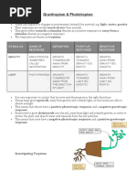 Tropisms - IGCSE Biology Revision Notes | PDF | Auxin | Root