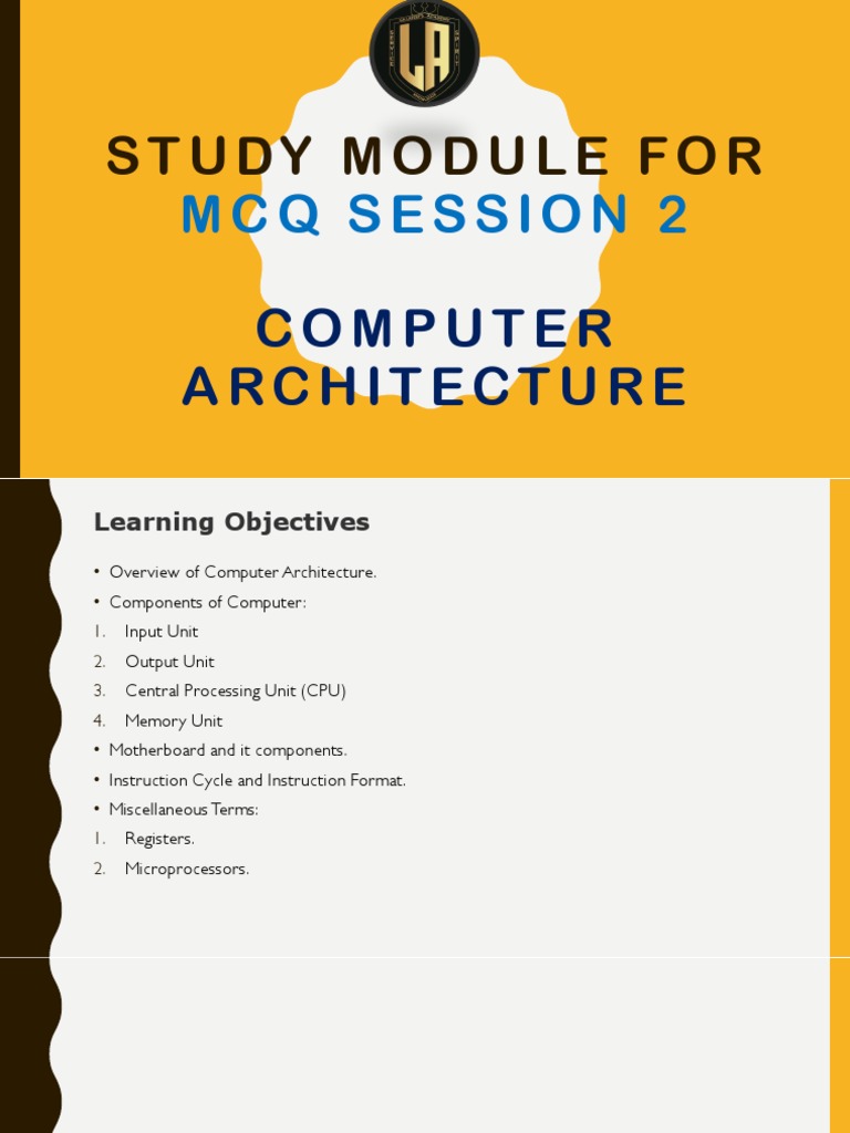 Computer Architecture | PDF | Central Processing Unit | Input/Output