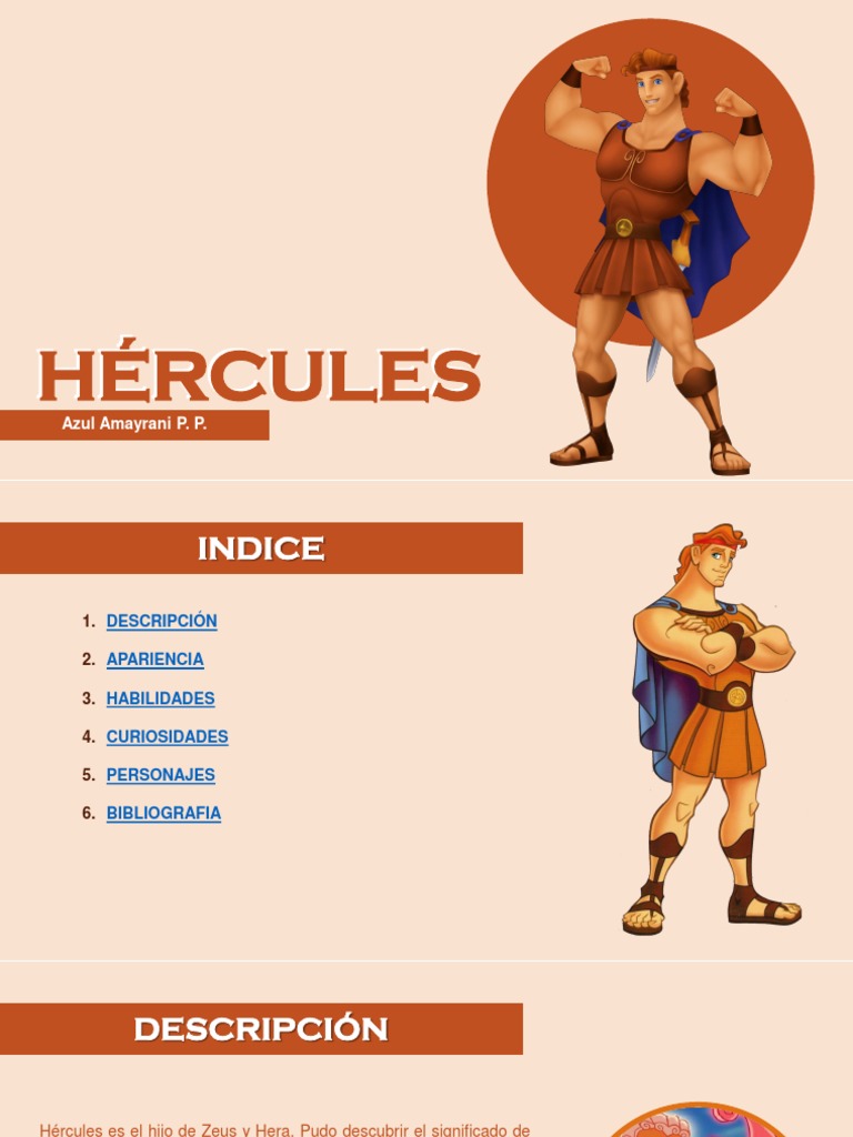Presentación Hércules | PDF | infierno | Zeus