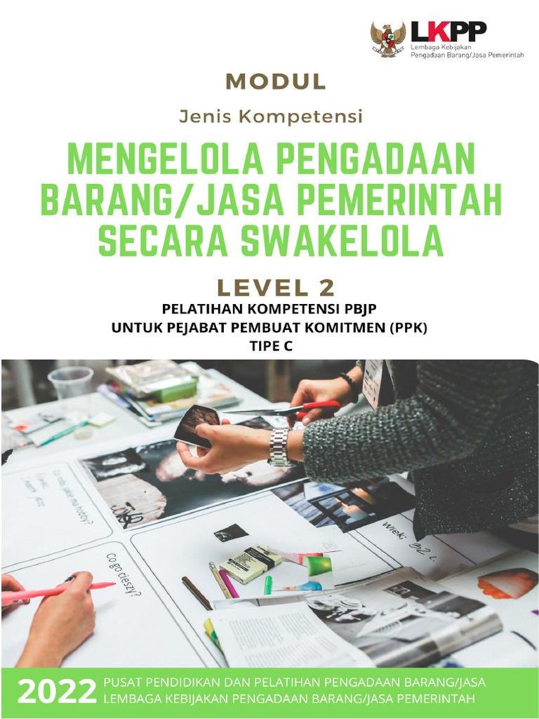 Modul JK Mengelola PBJP Secara Swakelola Level 2 Versi 2 Publish | PDF
