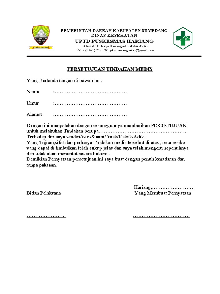Persetujuan Tindakan Medis | PDF | Pengembangan Diri