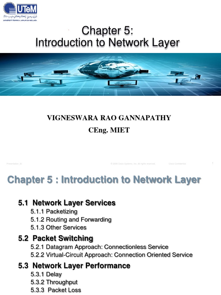 BEEC 2383 Chapter 5 - Part 1 (Introduction Network Layer) | PDF | Ip Address | Computer Network