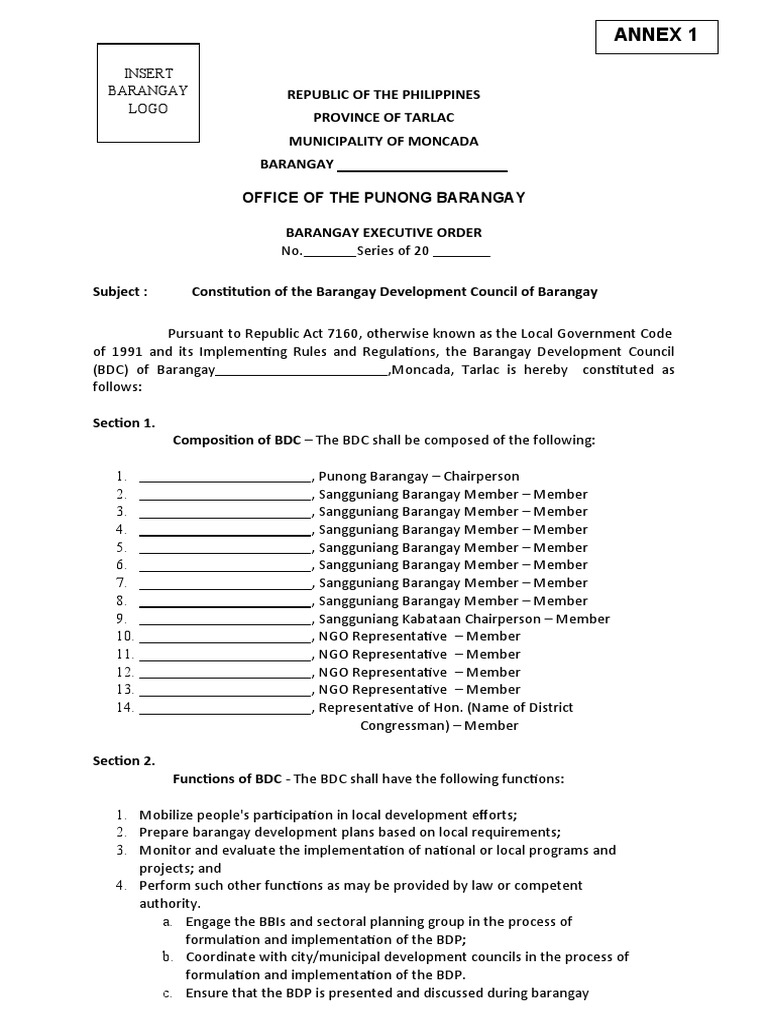 Barangay Dev Planning Editable | PDF | Malnutrition | Budget