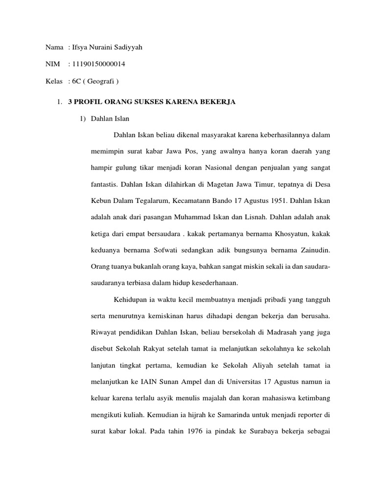 Ifsya Nuraini Sadiyyah - Tugas Mandiri 1 | PDF