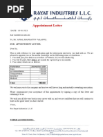 UAE Offer Letter Template | PDF | Travel Visa | Passport