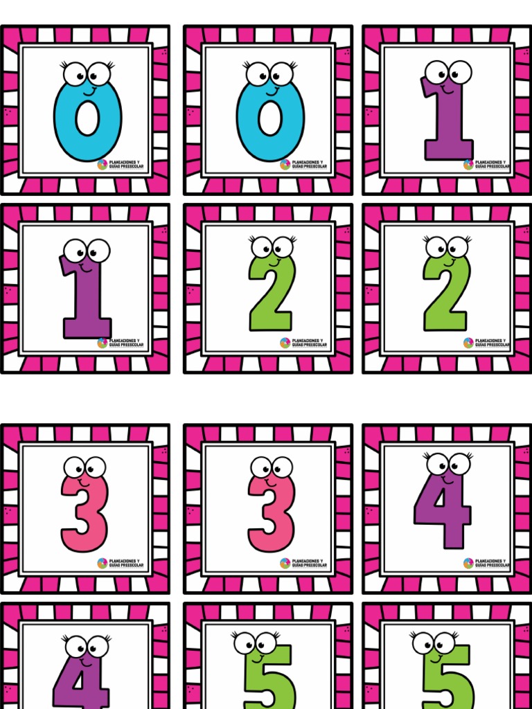 Memorama de Números | PDF