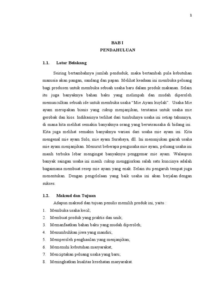 Peluang Usaha Mie Ayam Kuylah | PDF | Bisnis | Kesehatan Holistik