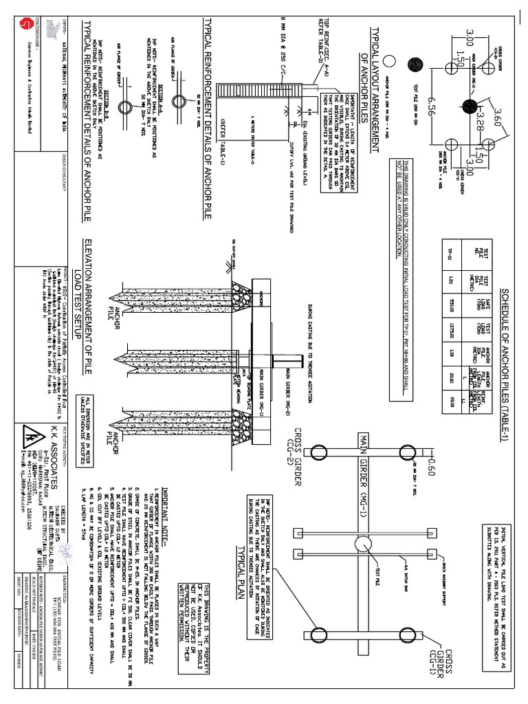 R3 Drawing Anchor Pile Ludhiana Project-Min | PDF